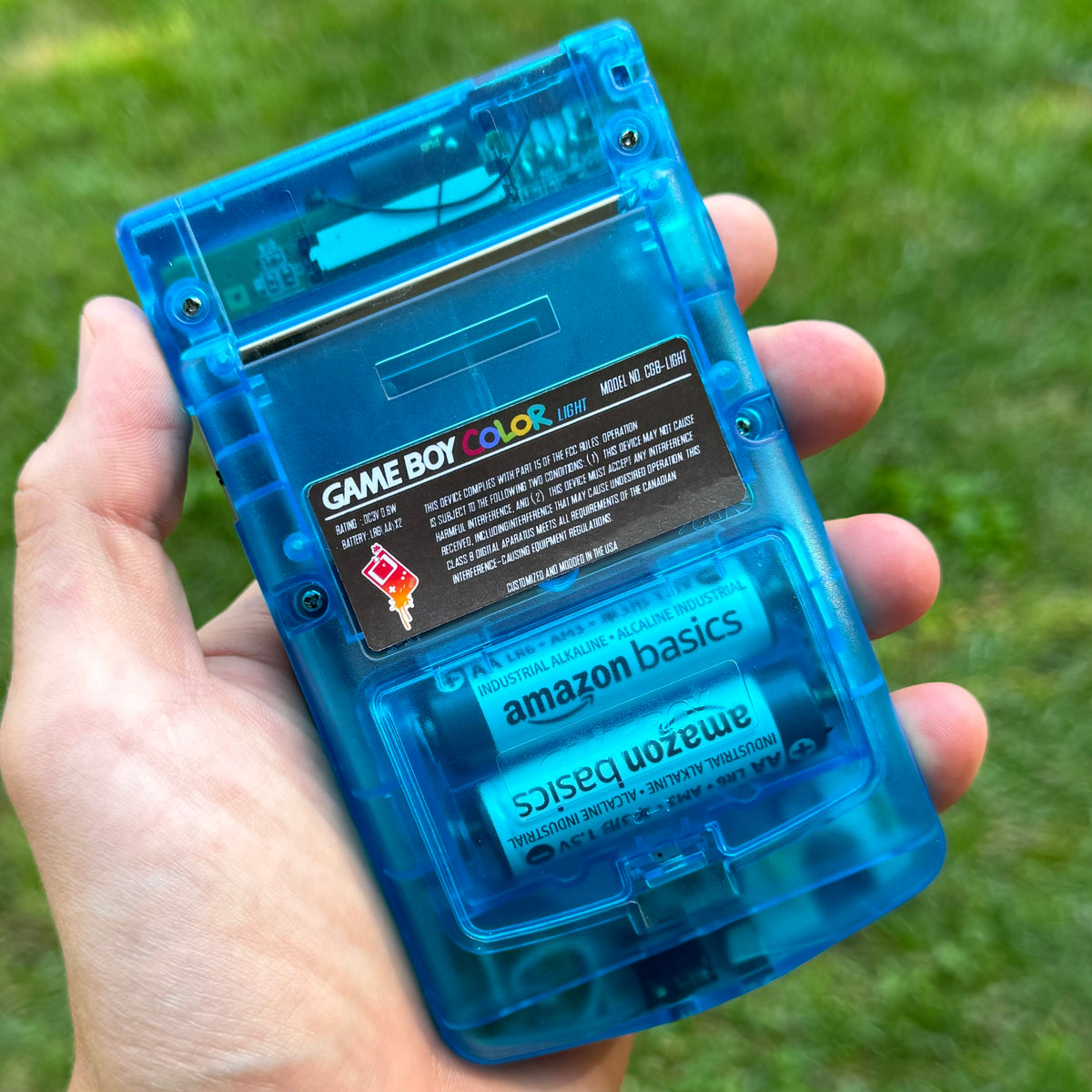 Semi-Transparent Sky Blue/Blue/Opal XL IPS Backlit Nintendo Gameboy Co ...