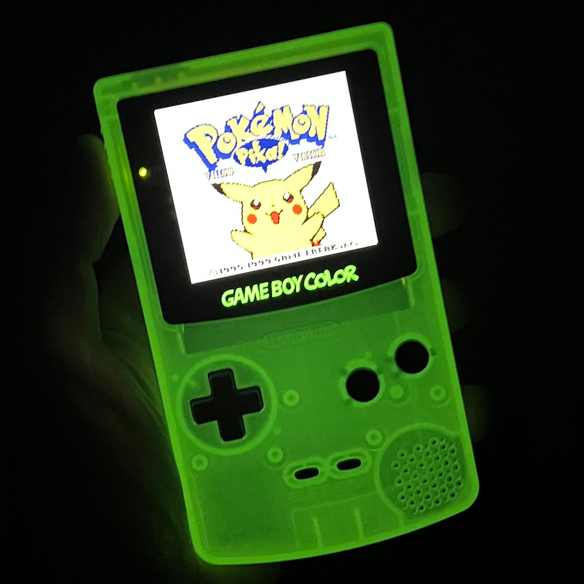 Extreme Green Glow in the Dark XL IPS Backlit Nintendo Gameboy Color ...