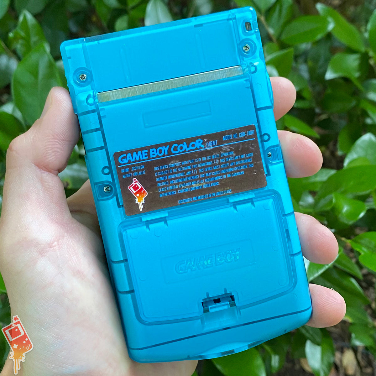 Smoke Black/Sky Blue XL IPS Backlit Nintendo Gameboy Color – 8bitAesthetics