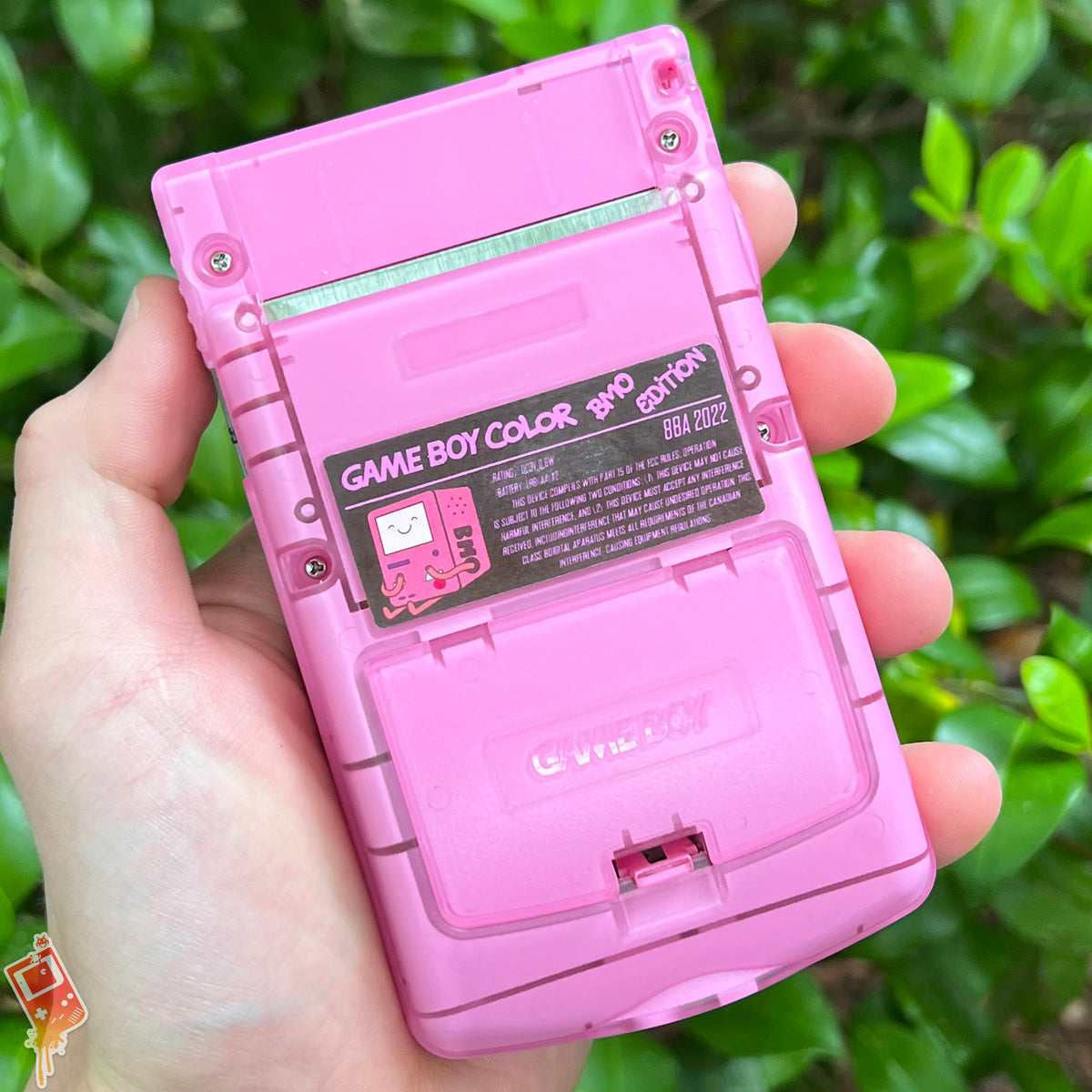 Semi-transparent PINK BMO Edition XL IPS Backlit Nintendo Gameboy Colo ...