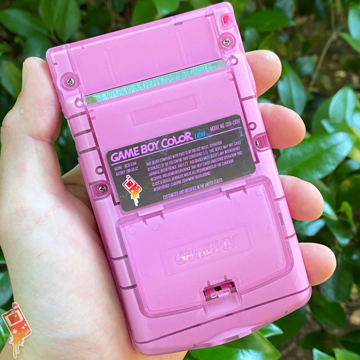 Semi-transparent Pink XL IPS Backlit Nintendo Gameboy Color ...